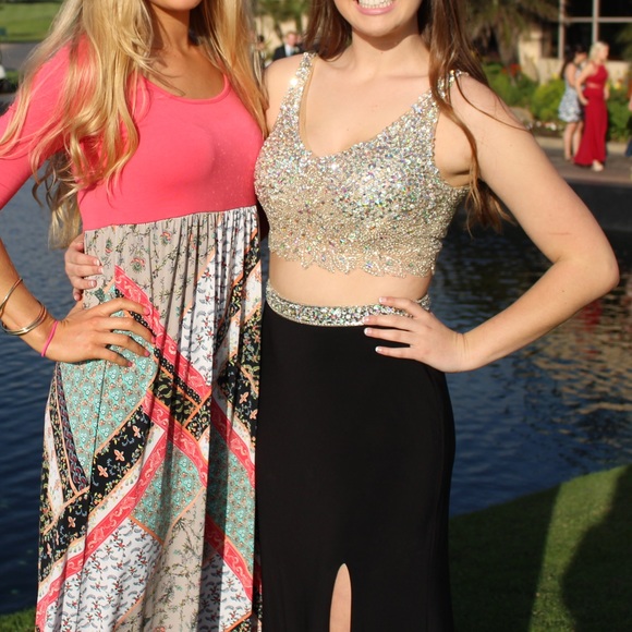 Windsor | Dresses | Prom Crop Top With Matching Skirt | Poshmark